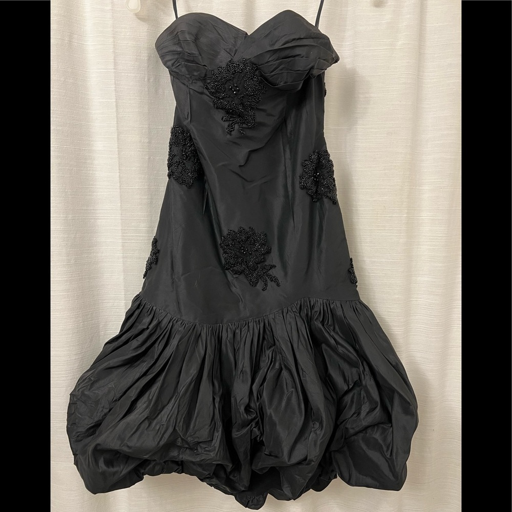 Vintage Balloon Hem Party Dress - Gem